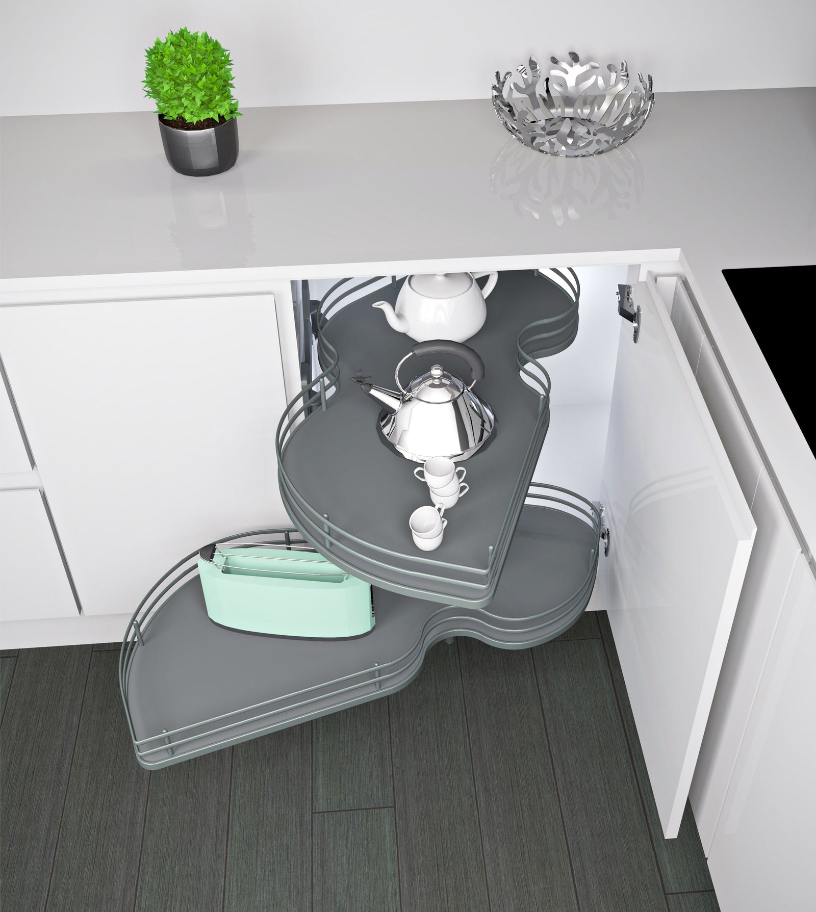 INOXA COMBI Peanut Shape Blind Corner (XCB series & XLM series)