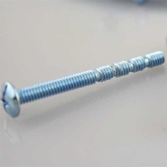 Breakable Screws for Pulls & Knobs - Pan Head, #2 Square